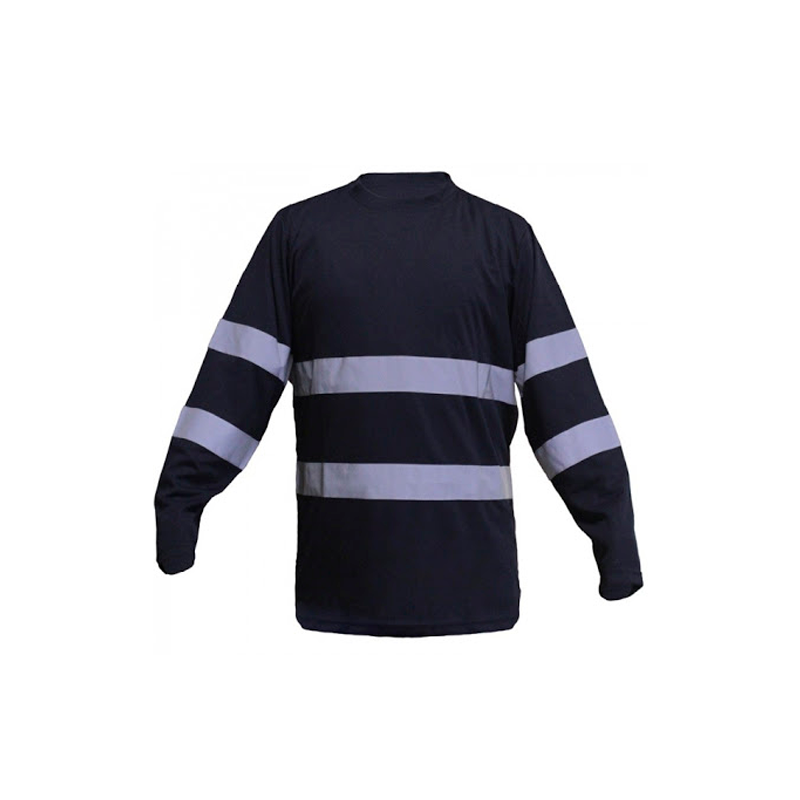 Suéter Manga Larga Con Cinta Reflectiva Azul – GMG Suplidores