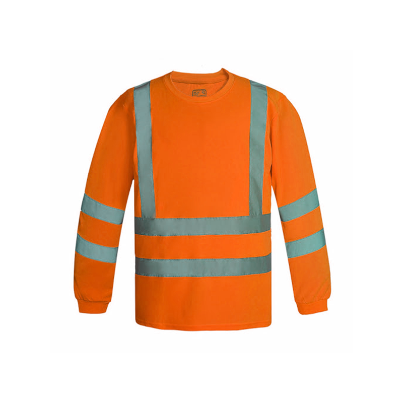 Suéter Manga Larga Con Cinta Reflectiva Naranja – GMG Suplidores